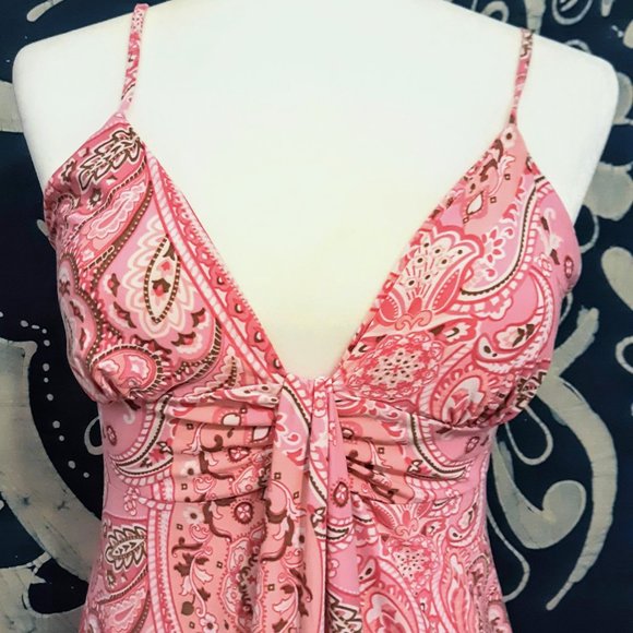 Linea Donatella | Dresses | Linea Donatella Pink Floral Maxi Dress ...